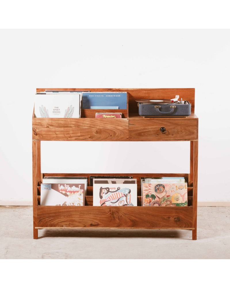 Rangement vinyle bois | Meubles vinyles