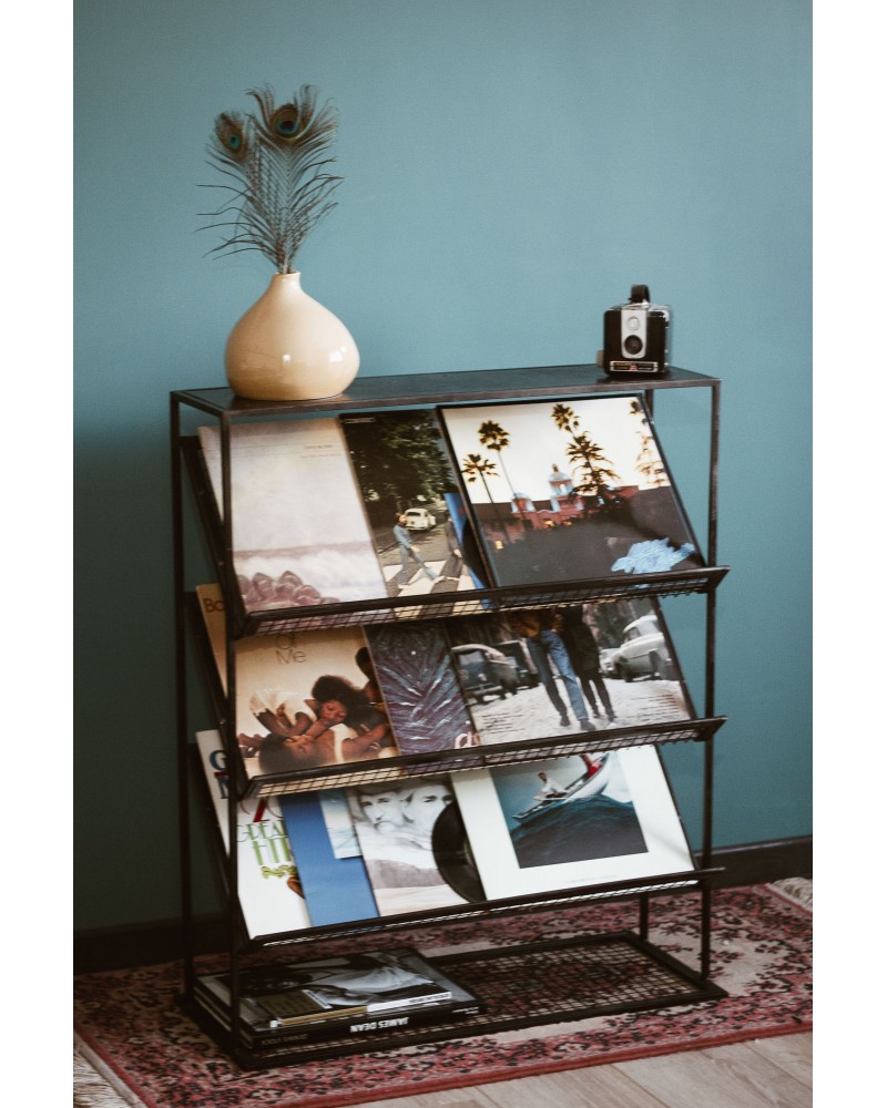 Range vinyle Glen | Meubles vinyles - Présentoir disque vinyle